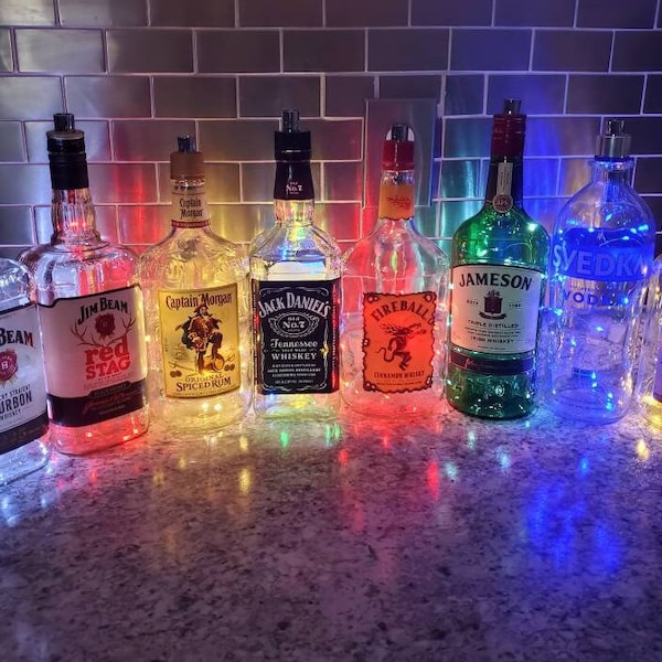 Liquor Bottle Lamp - Etsy
