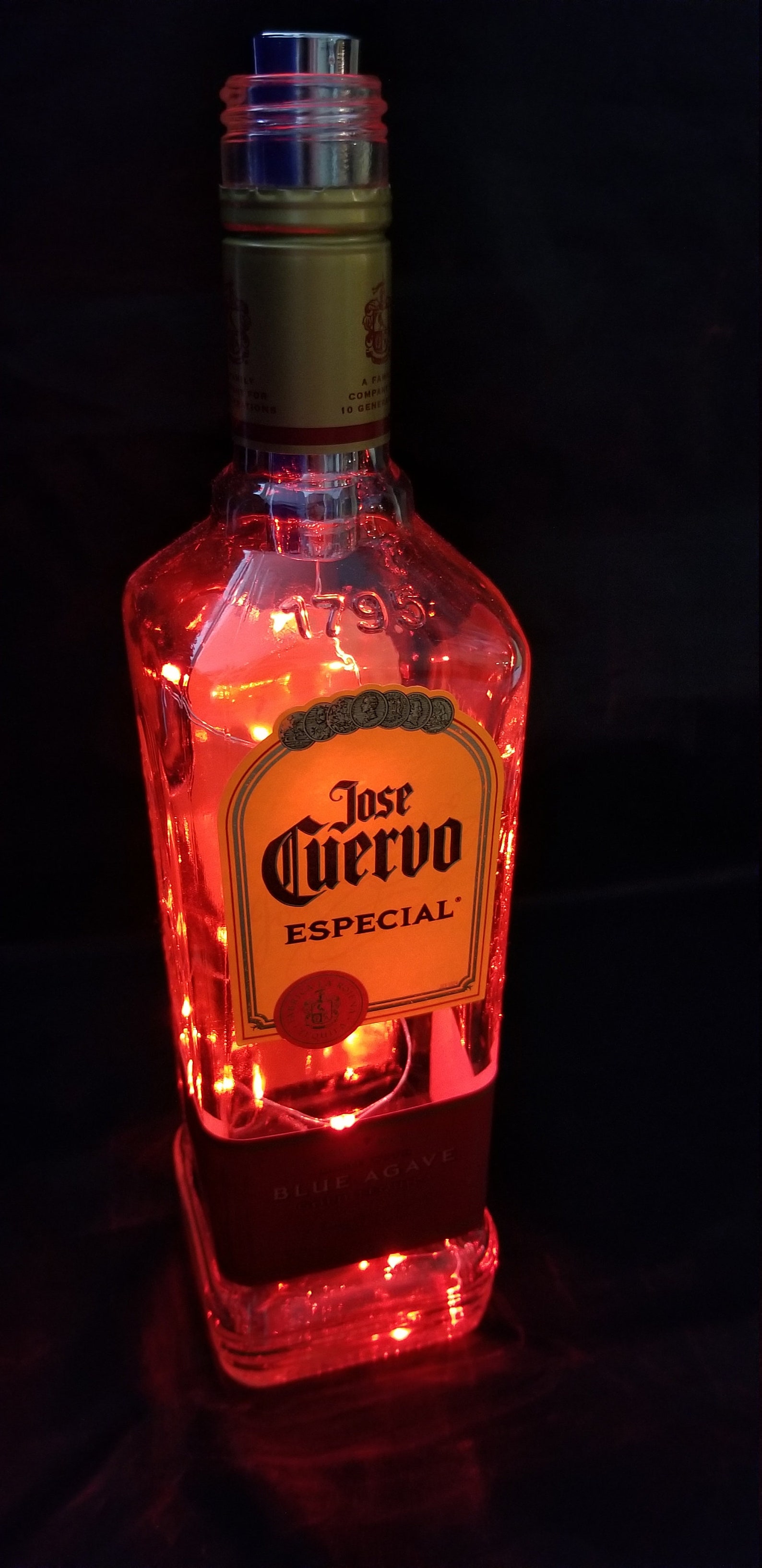 Jose Cuervo Tequila Recycled Liquor Bottle Lamp Light Man - Etsy