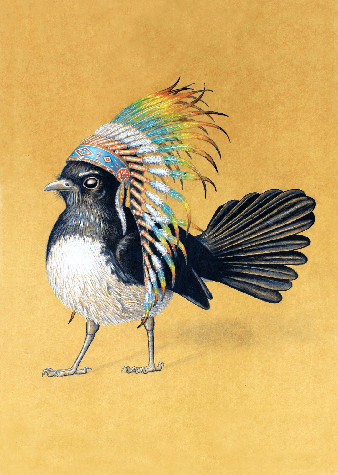 Chief Willy Wagtail - Etsy Australia