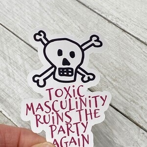 My Favorite Murder Toxic Masculinity Sticker, Decal for Laptops, True ...