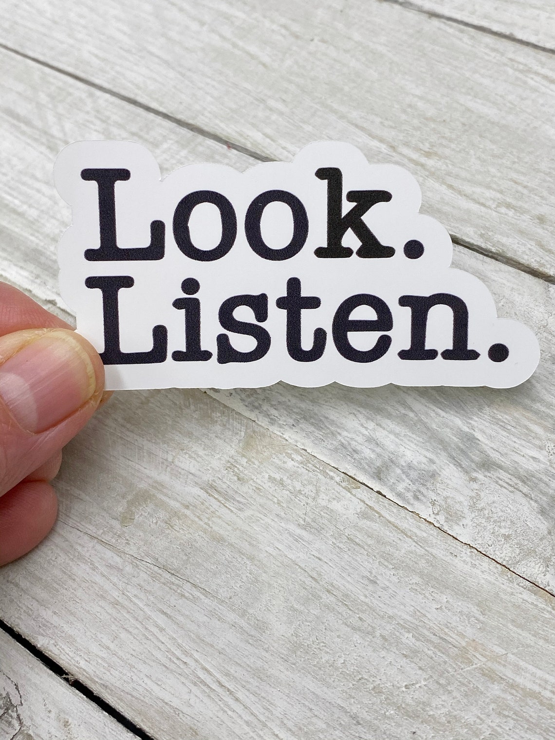 My Favorite Murder Look Listen Sticker Decal for Laptops - Etsy