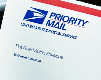 Priority Flat Rate Envelope Upgrade - Etsy