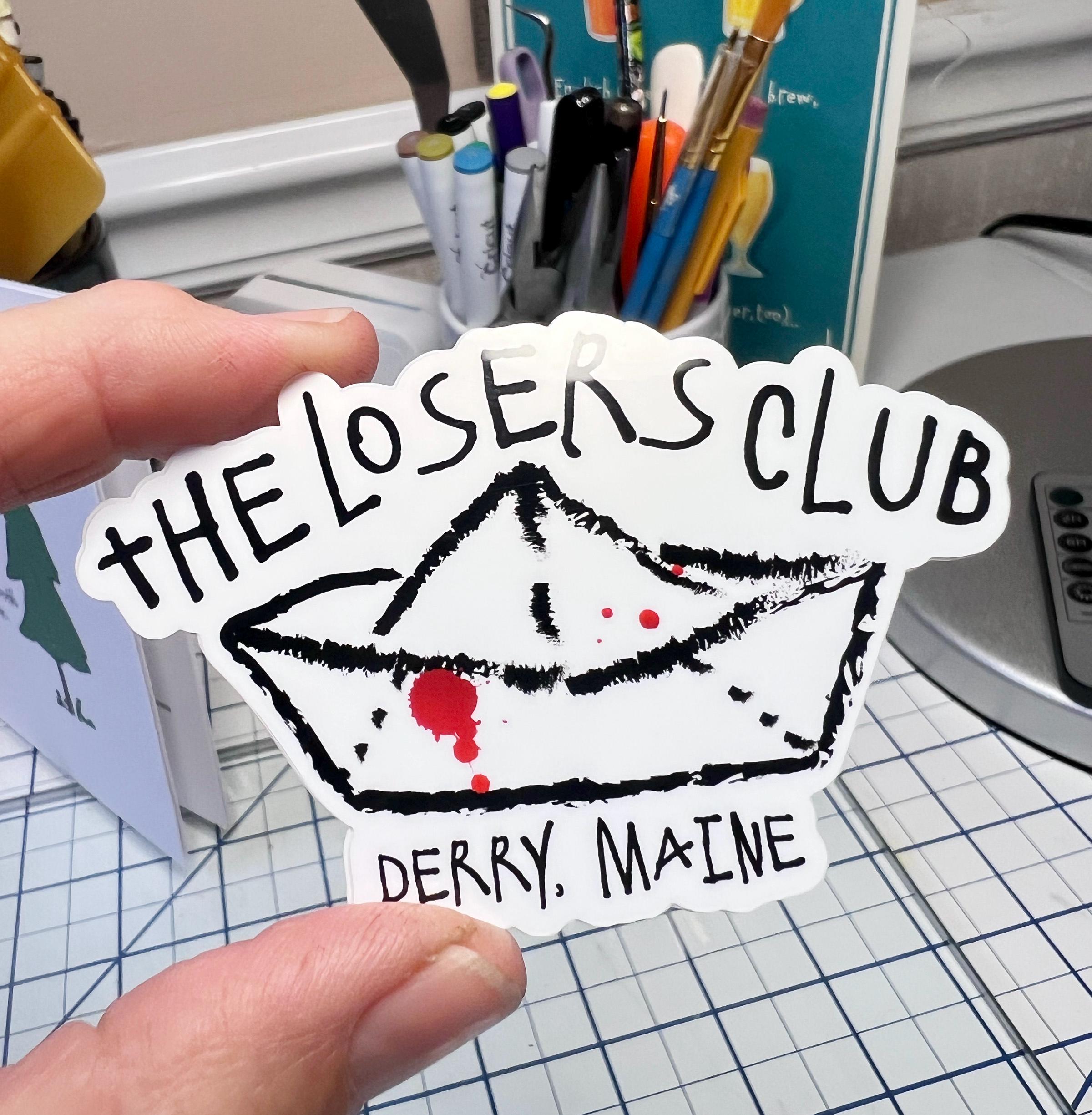 The Losers Club Sticker, Stephen King IT, Derry Maine, Red Balloon ...