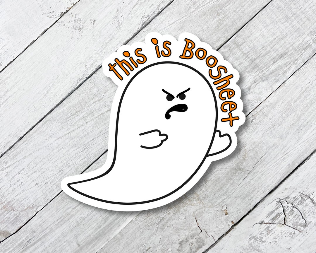 Boo Sheet, Spooky Halloween, Waterbottle Decal, Laptop Decal, Funny ...