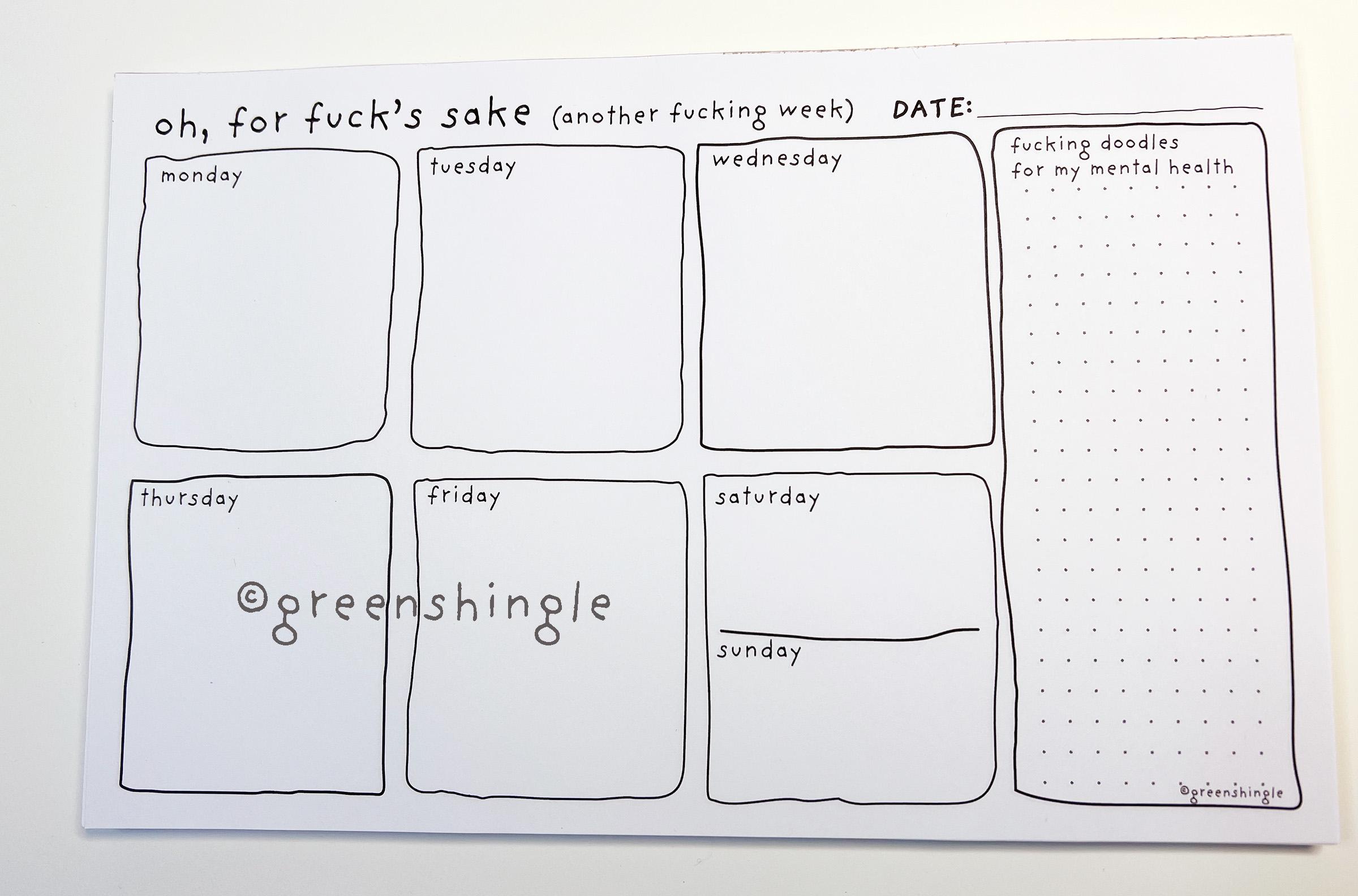 Funny Sweary To-do List Notepad: Sarcastic Office Decor - Etsy