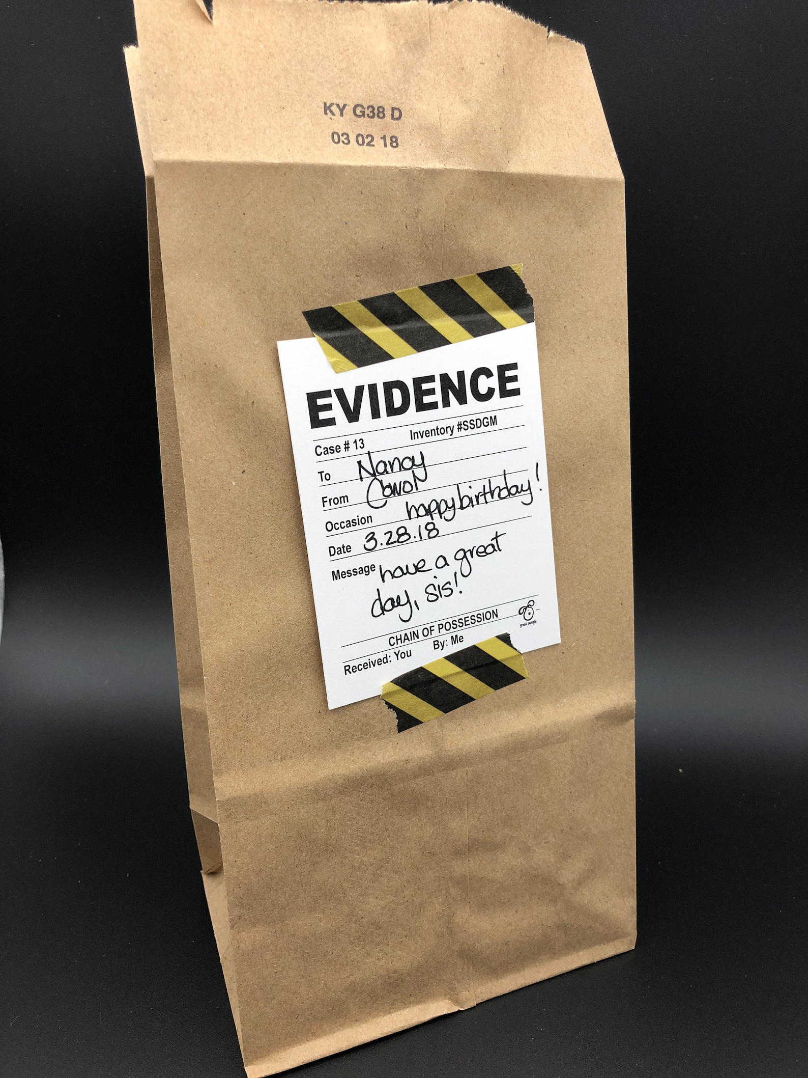 ADD ON Evidence Gift Wrapping Caution Tape Evidence Gift - Etsy