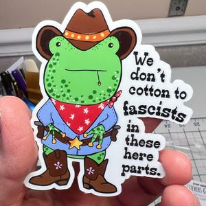 Portland Frog, Antifa Frog, Feminist Activist Liberal Decal, Political ...