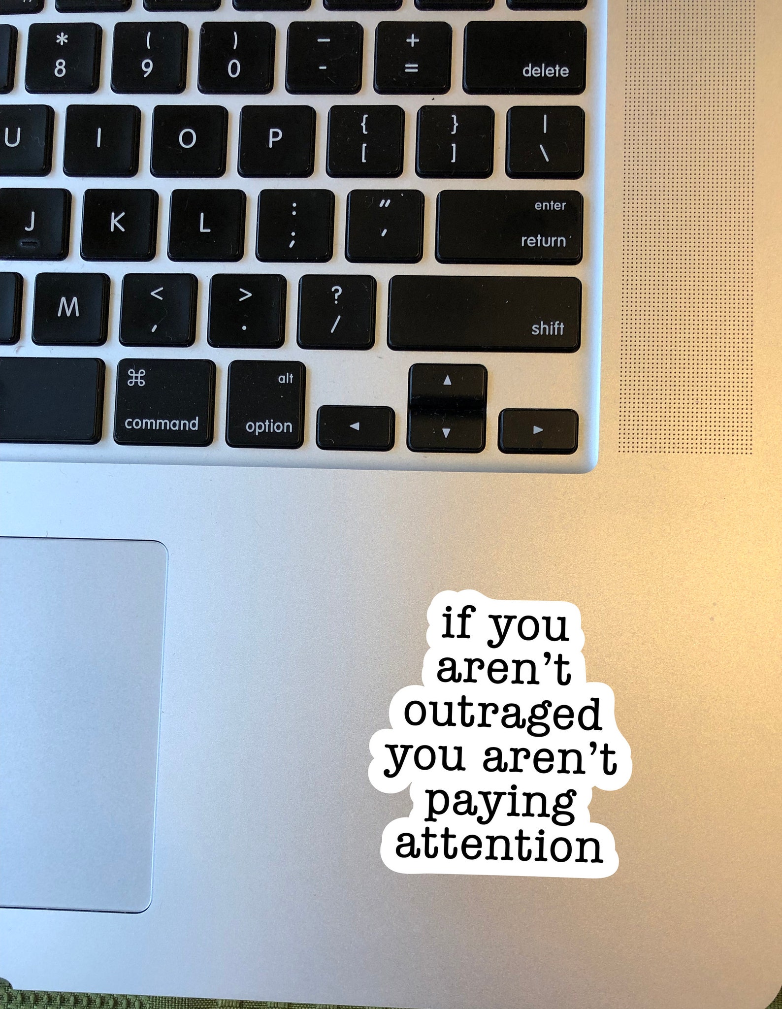 If You Aren't Outraged Decal for Iphone Sticker for - Etsy