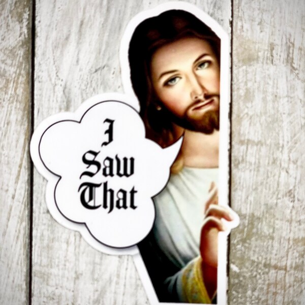Jesus I Saw That Sticker - Etsy