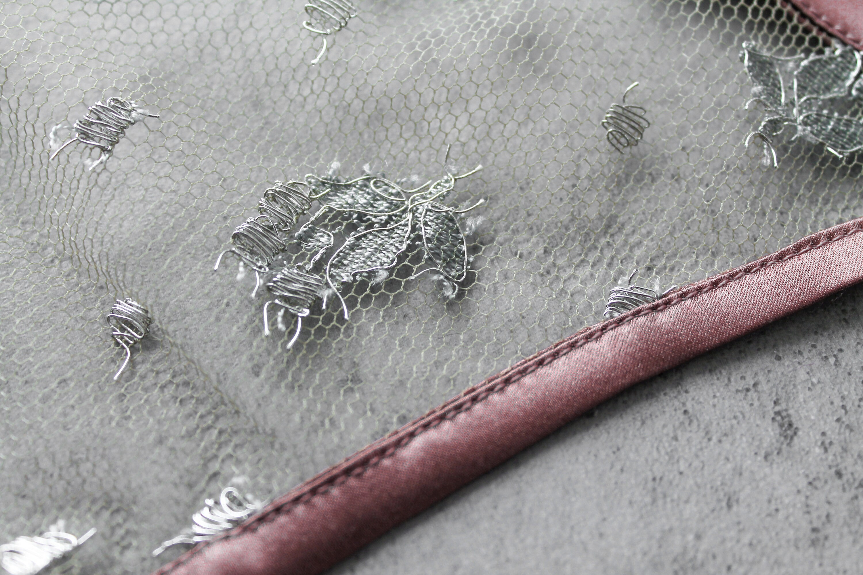 Sheer Lace Bralette Silk Satin and French Lace Bra Transparent Lingerie ...