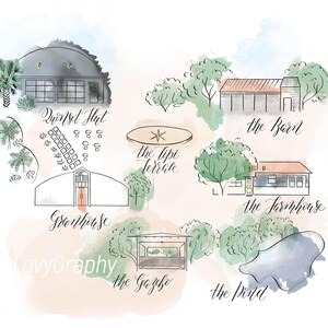 Digital Custom Map: Handwriting, Calligraphy, Watercolors - Etsy