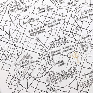 Custom Map of Your Favorite Place: Handwriting, Calligraphy - Etsy