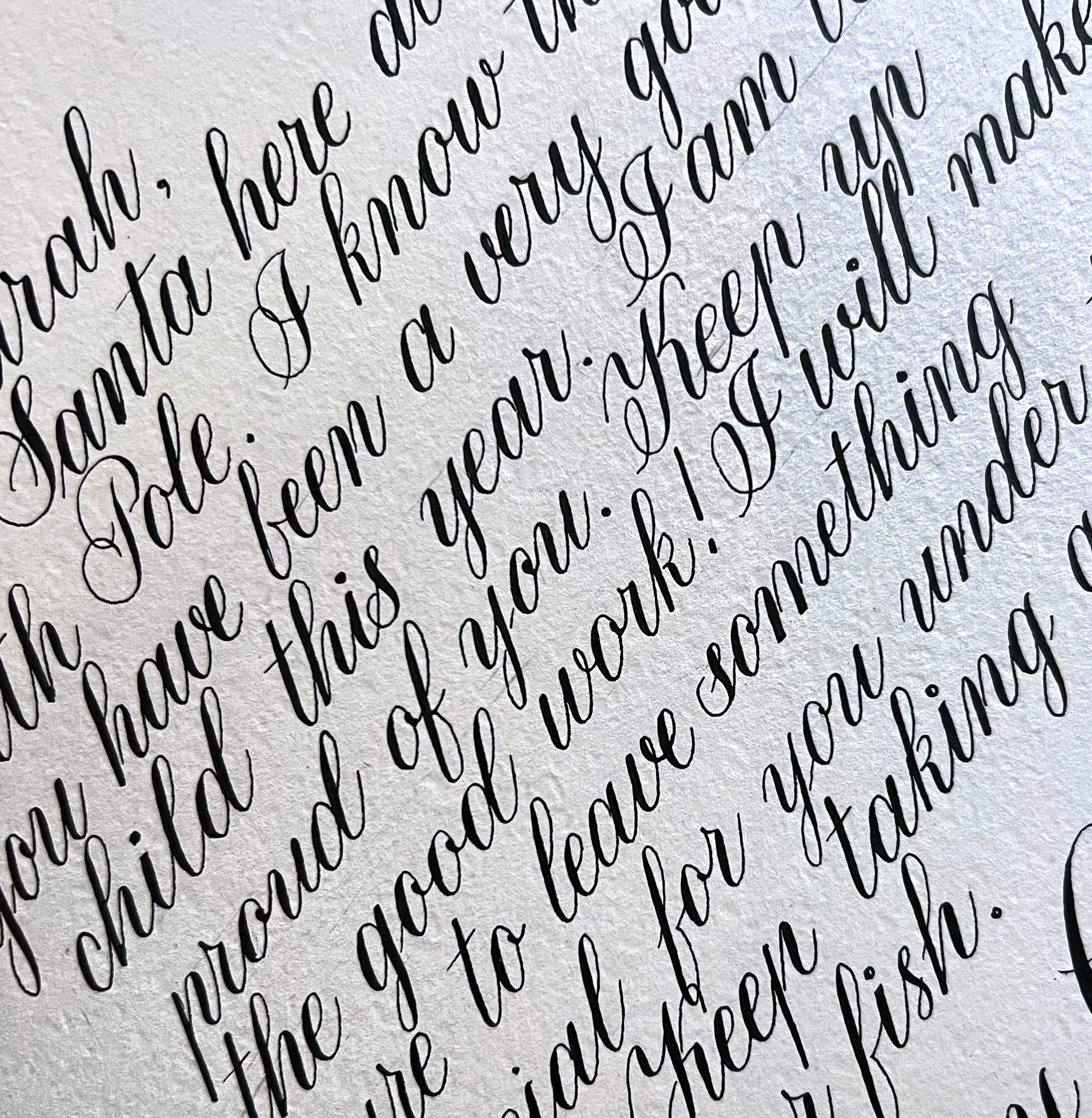 Personalized Calligraphy Letter From Santa Claus - Etsy