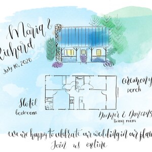 Digital Custom Map: Handwriting, Calligraphy, Watercolors - Etsy