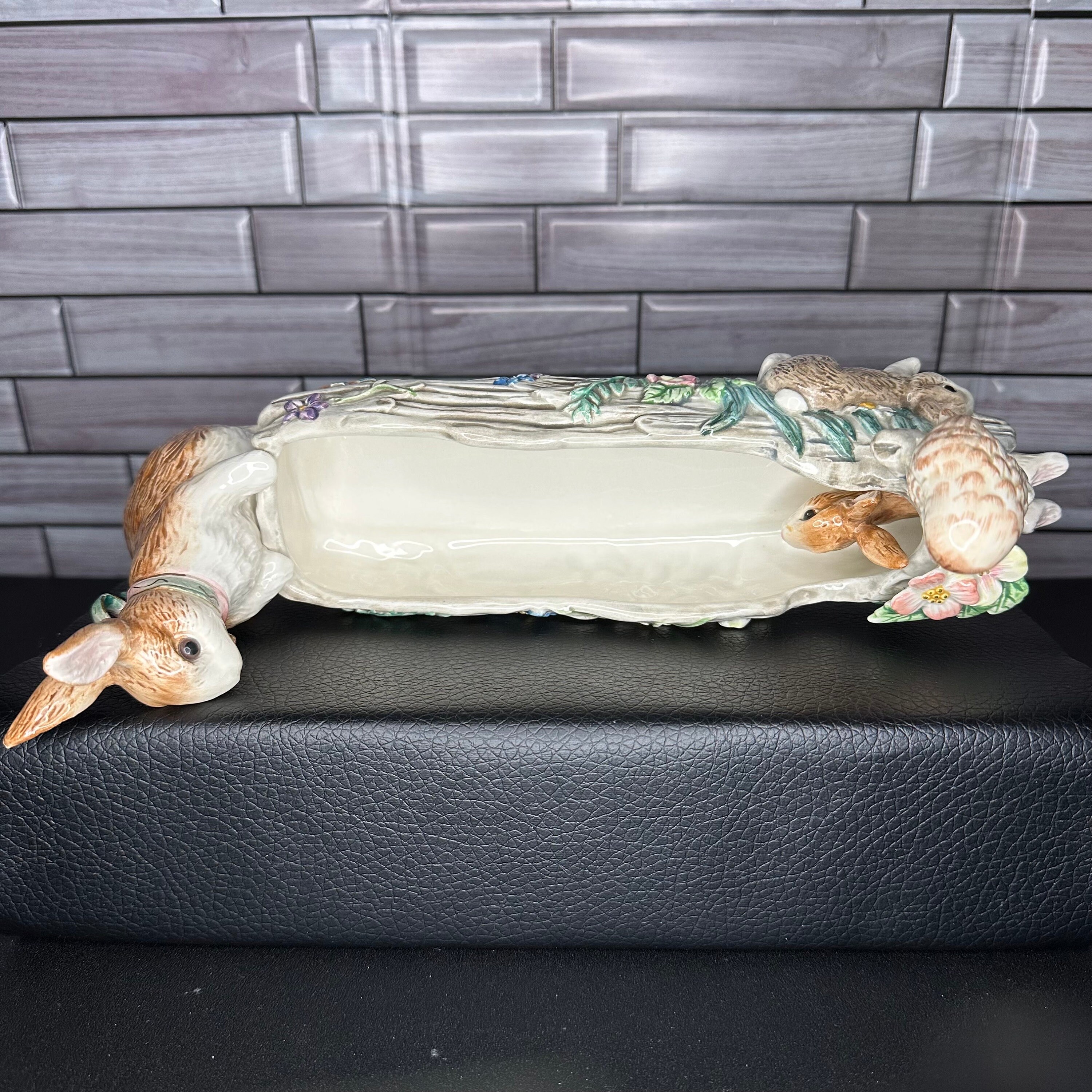 Fitz & Floyd Woodland Spring Cracker Server Boat AS IS - Etsy