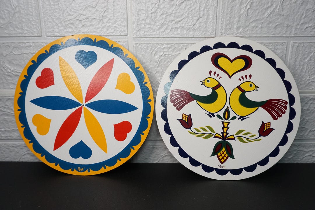 YOUR CHOICE | Vintage Jacob Zook Hex Sign 7.75" | Double Distlefink or ...