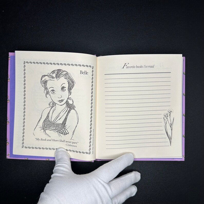 Vintage 1991 Disney's Beauty and the Beast Belle's Book of Books ...