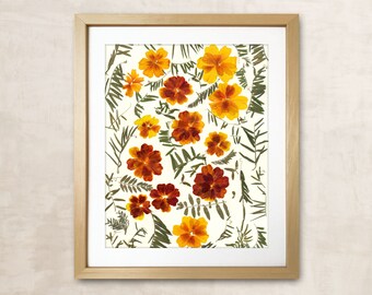 Marigold print | Etsy