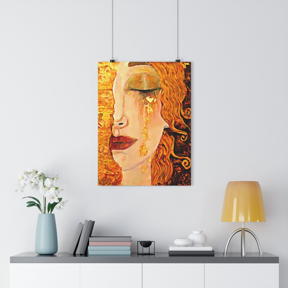 Golden Tears by Anne-marie Zilberman Art Print Freyas Tears - Etsy Canada