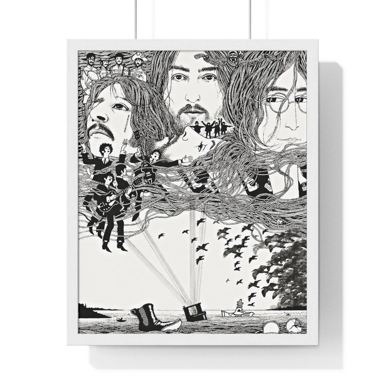 Beatles Revolver Album Cover Poster Rock Pop Psychedelia - Etsy