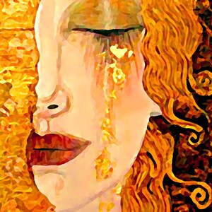 Golden Tears by Anne-marie Zilberman Art Print Freyas Tears - Etsy Canada