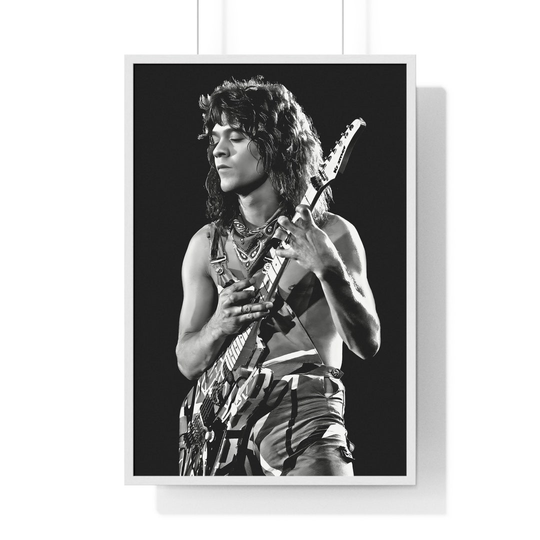 Eddie Van Halen on Stage, Van Halen Performance, Eddie Van Halen Poster ...