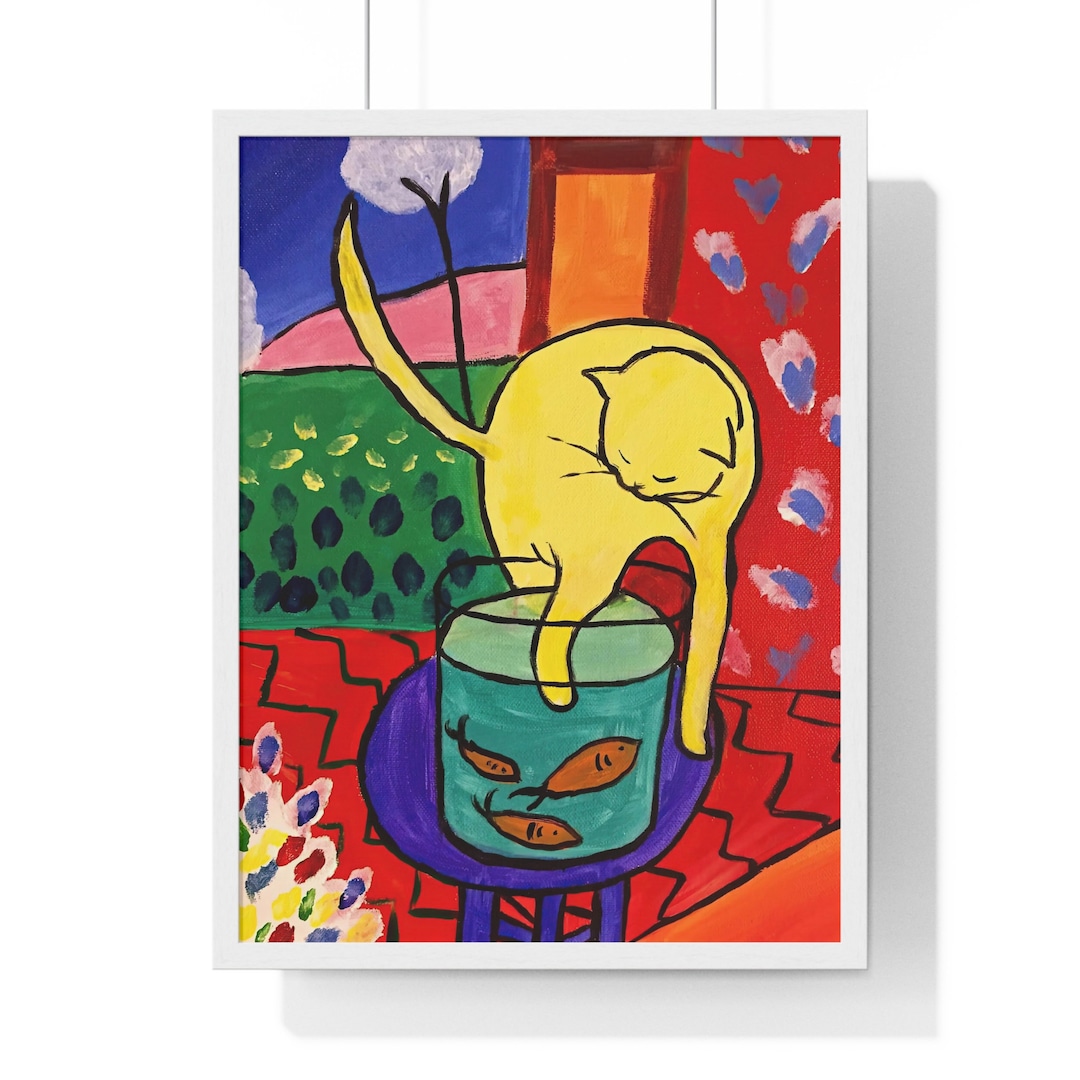 Henri Matisse Cat With Red Fish 1914 Art Print Fauvism - Etsy