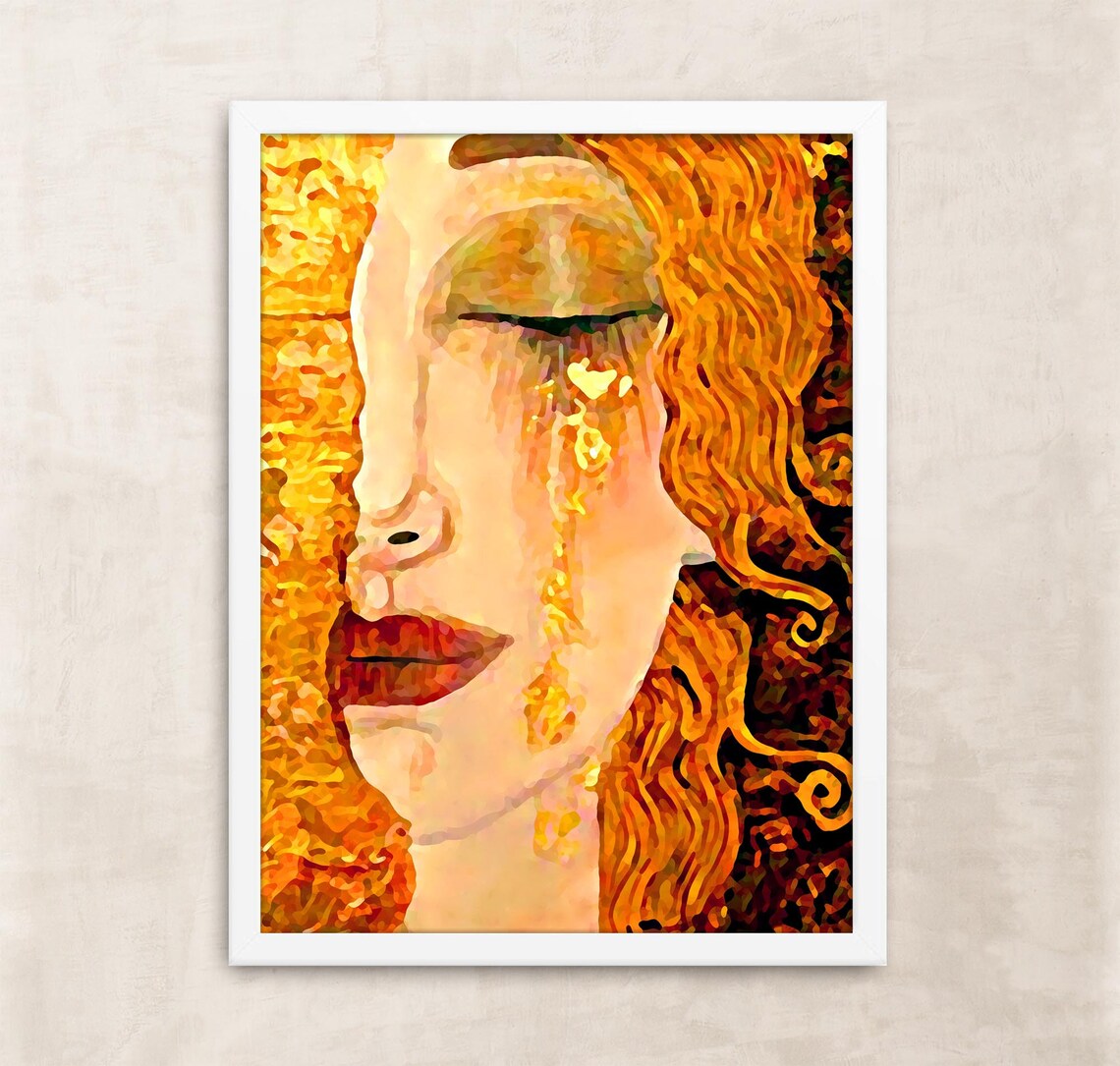Golden Tears by Anne-marie Zilberman Art Print Freyas Tears - Etsy Canada