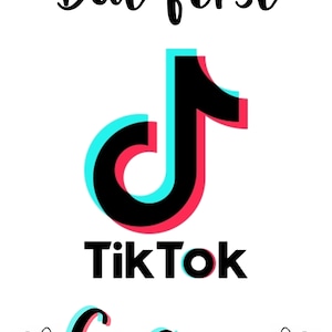 TIKTOK A4 PRINT ONLY Tick Tok Tik Tok Gift Present Birthday - Etsy