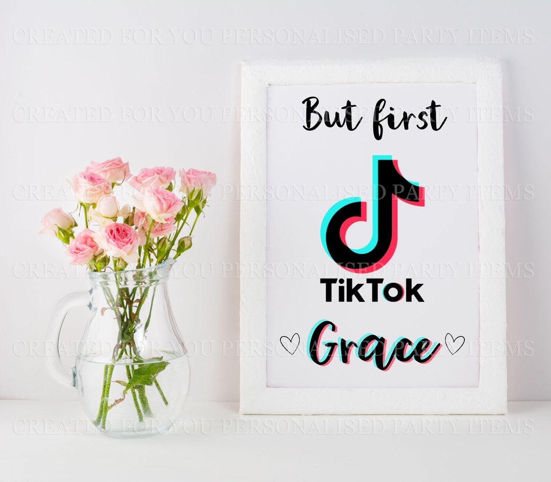 TIKTOK A4 PRINT ONLY Tick Tok Tik Tok Gift Present Birthday Present ...