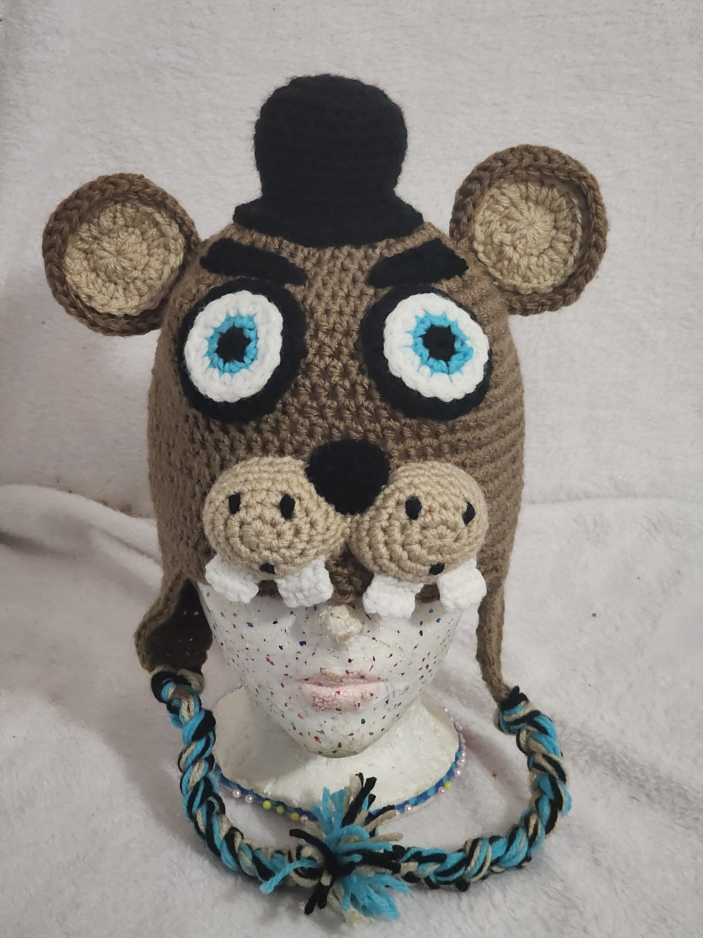 FNAF Freddy Hat,fnaf , Five Nights at Freddy's, Freddy, Earflap Hat ...