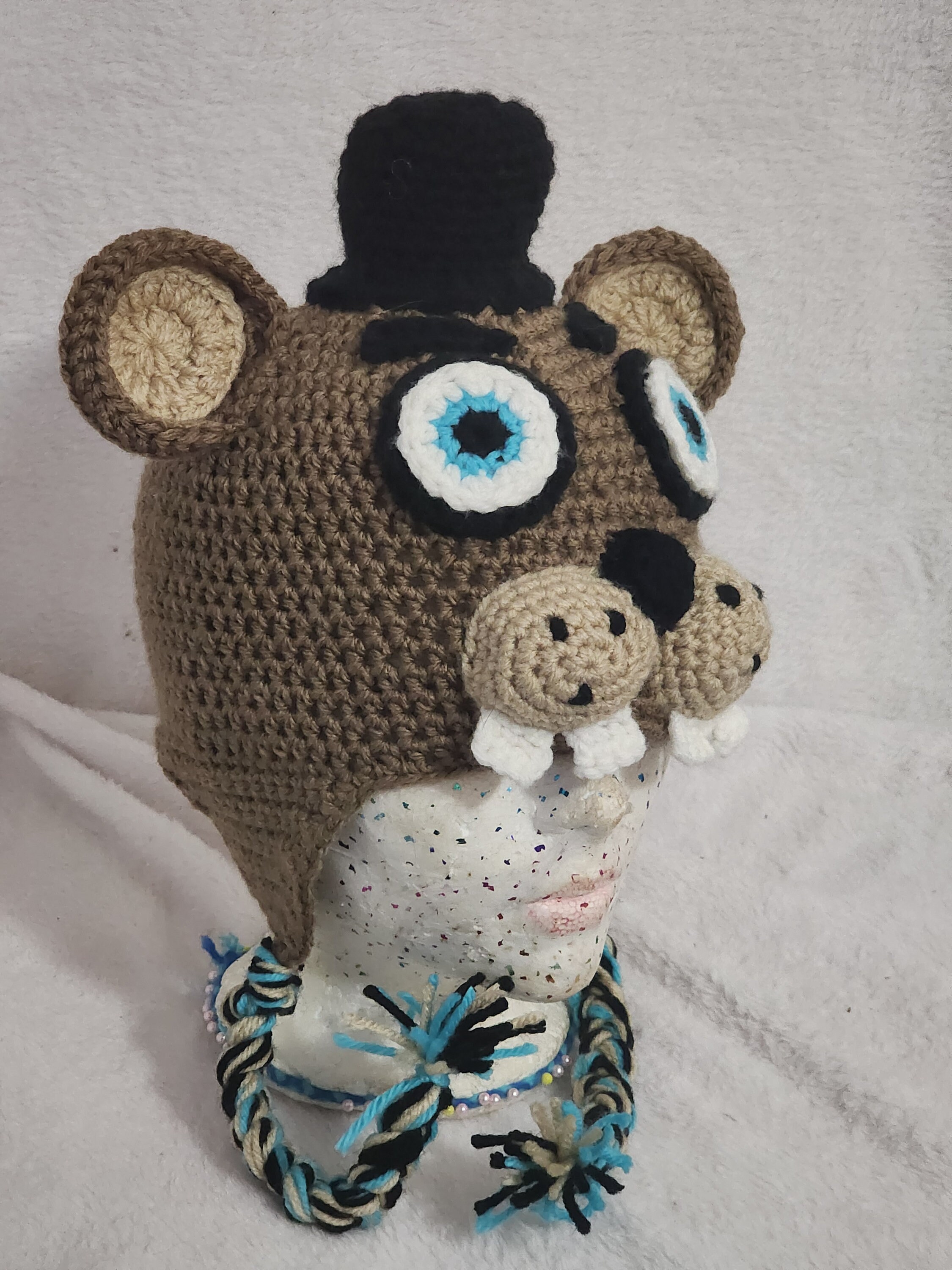 FNAF Freddy Hat,fnaf , Five Nights at Freddy's, Freddy, Earflap Hat ...