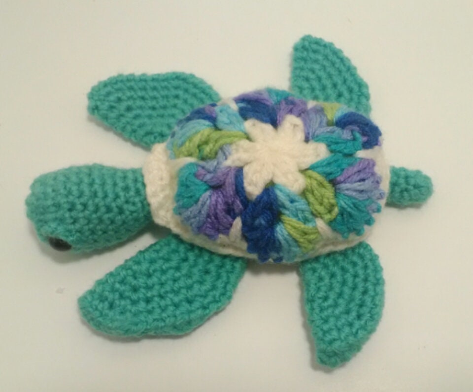 African Flower Sea Turtle crochet Sea Turtle Pattern PDF | Etsy