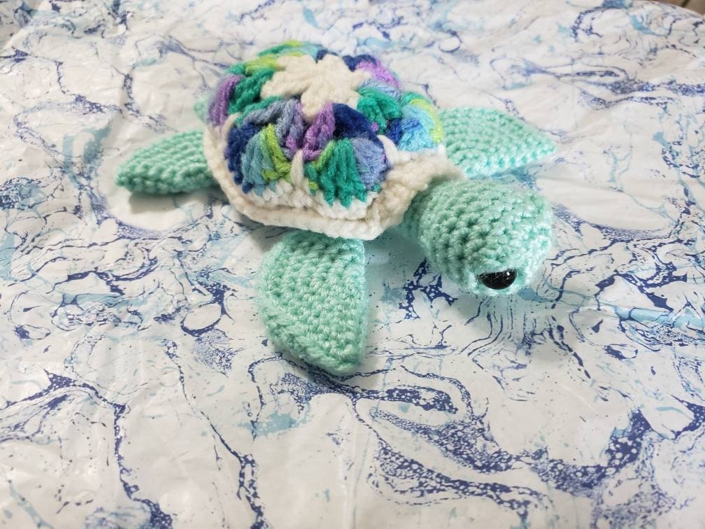African Flower Sea Turtle crochet Sea Turtle Pattern PDF | Etsy
