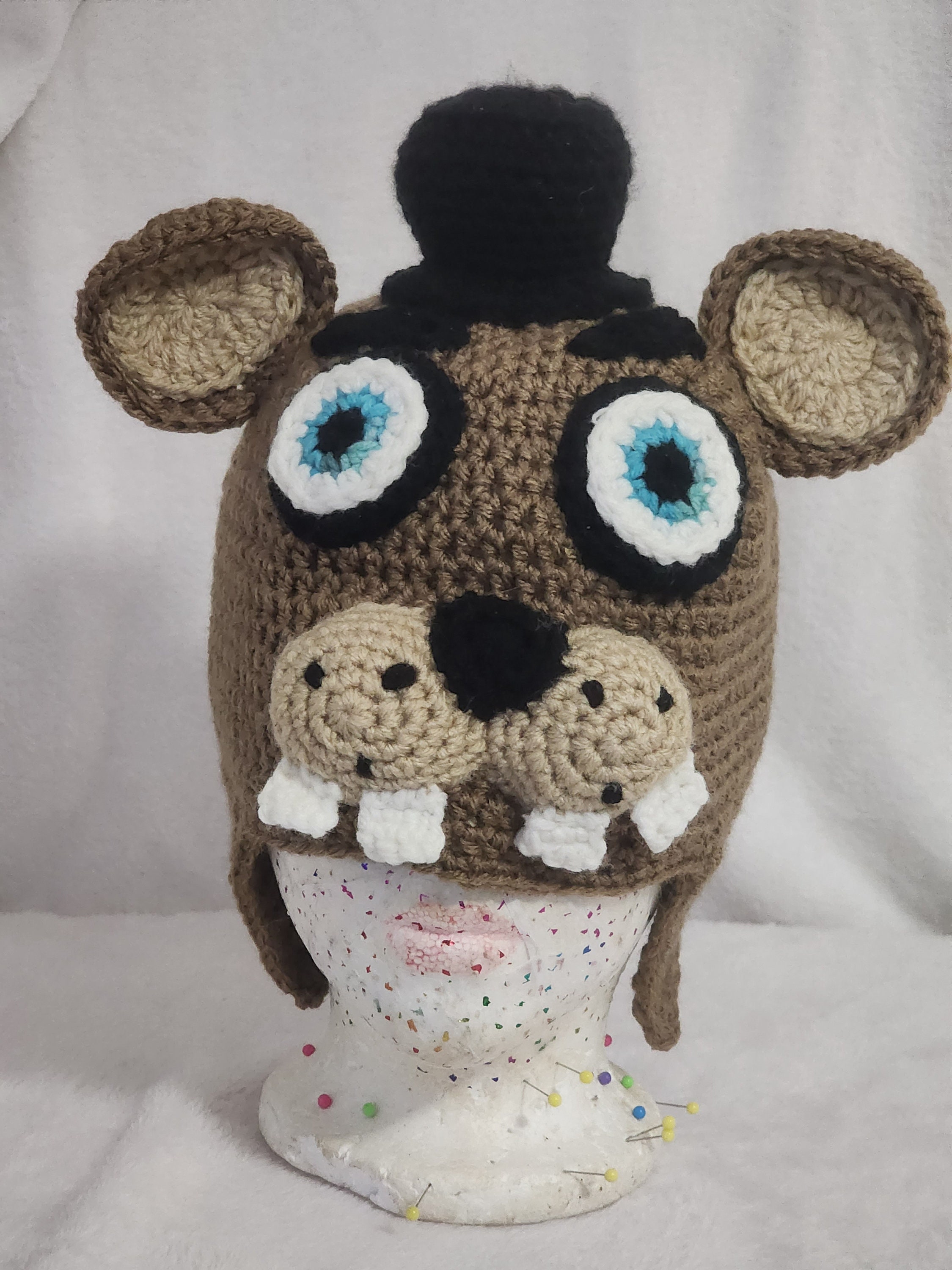 FNAF Freddy Hat,fnaf , Five Nights at Freddy's, Freddy, Earflap Hat ...