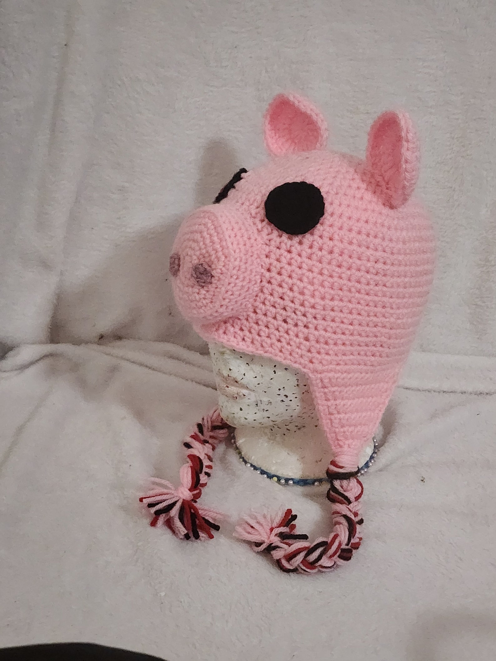 Piggy Roblox Hat, Earflap Hat, Gift, Hat, Crochet Hat, Character Hat - Etsy