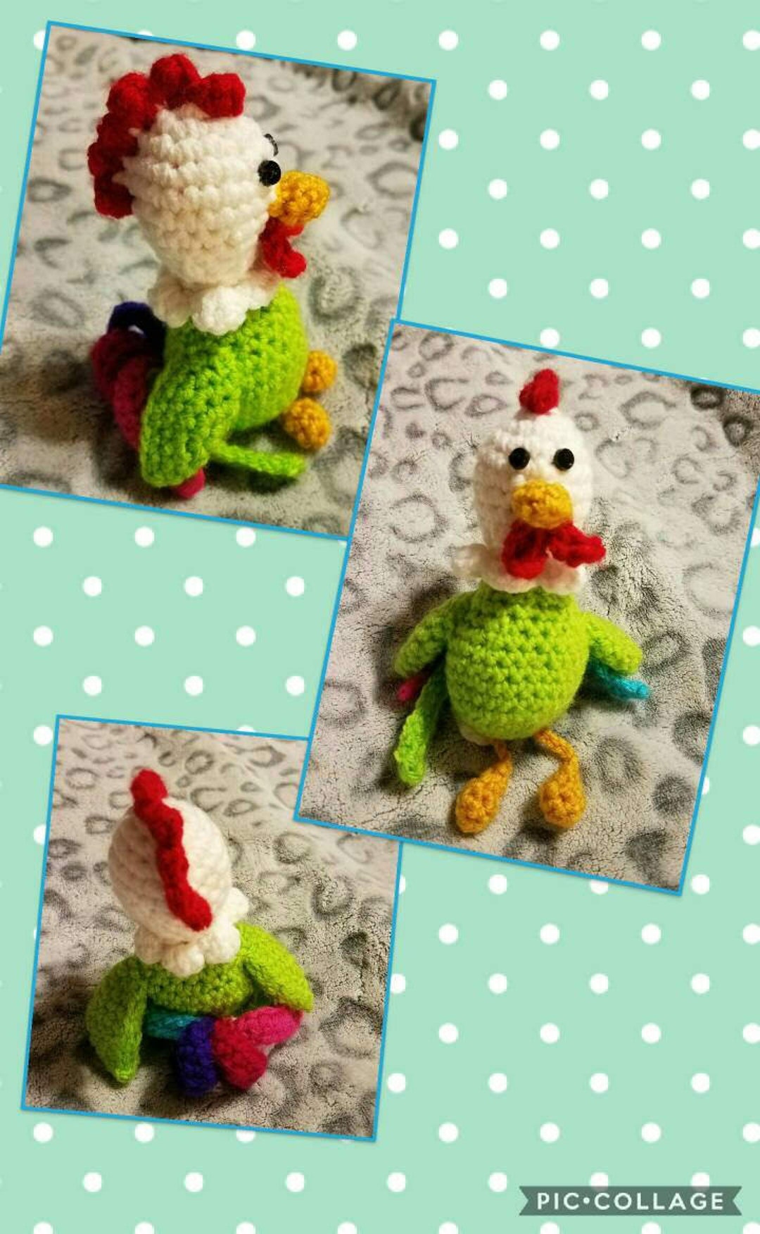 Little Rooster,crochet Rooster, Amigurumi, Stuffed Rooster Plush ...