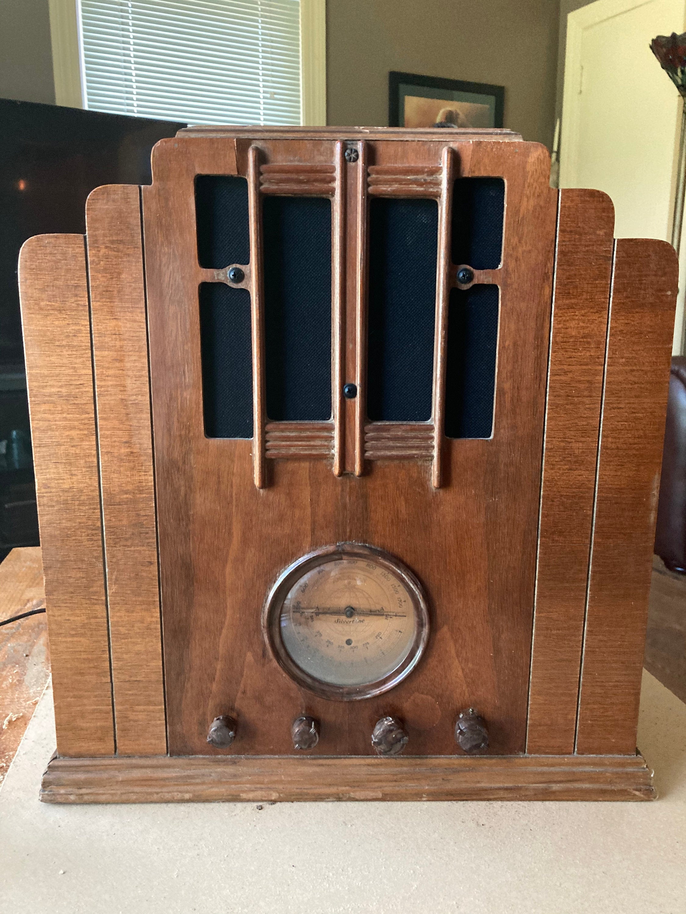 Large Antique Radio Converted to Bluetooth - Etsy
