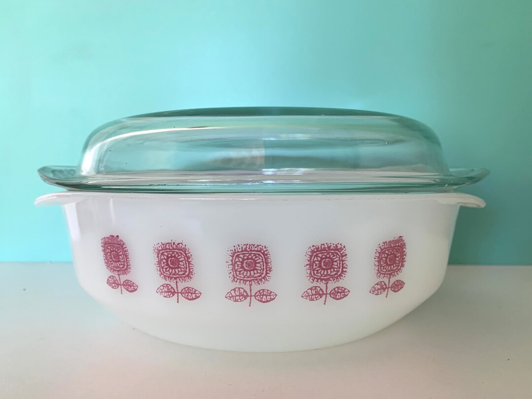 Agee Crown Pyrex Spanish Pink Purple CR 300 - Etsy