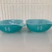 RARE Agee Crown Pyrex Turquoise Picket Fence Ramekins - Etsy