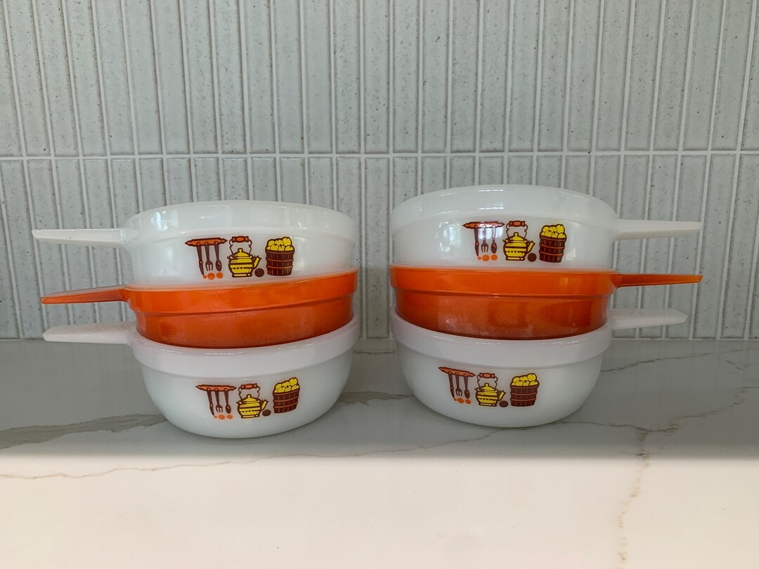 Agee Crown Pyrex Set Kitchen Motif Ramekins - Etsy