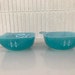 RARE Agee Crown Pyrex Turquoise Picket Fence Ramekins - Etsy