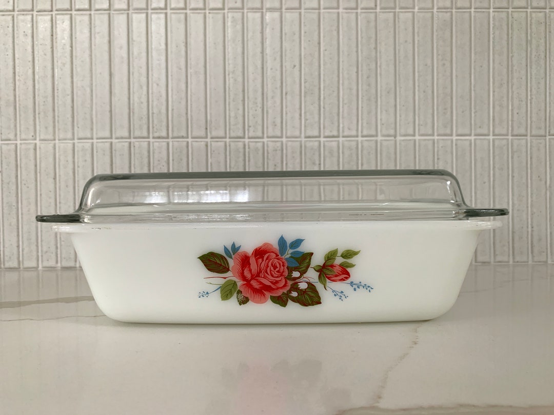 Jaj Pyrex Cottage Rose 542 Space Saver Casserole - Etsy