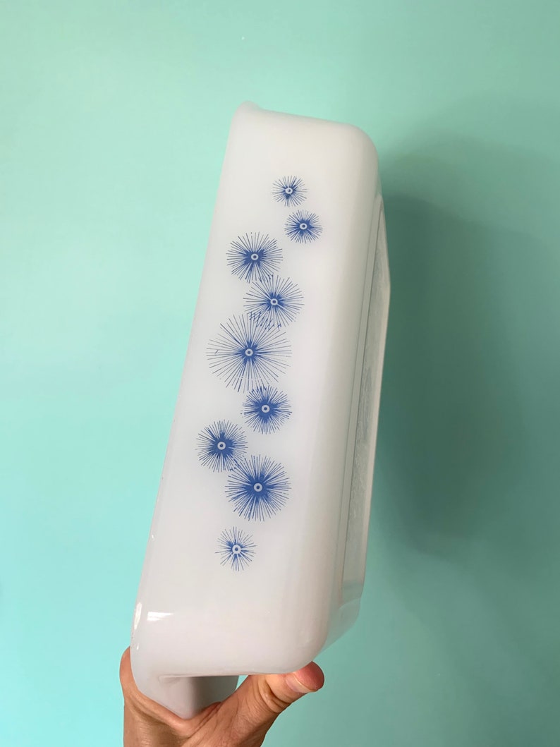 Agee Pyrex RARE Blue Sunburst Cob 400 Casserole - Etsy