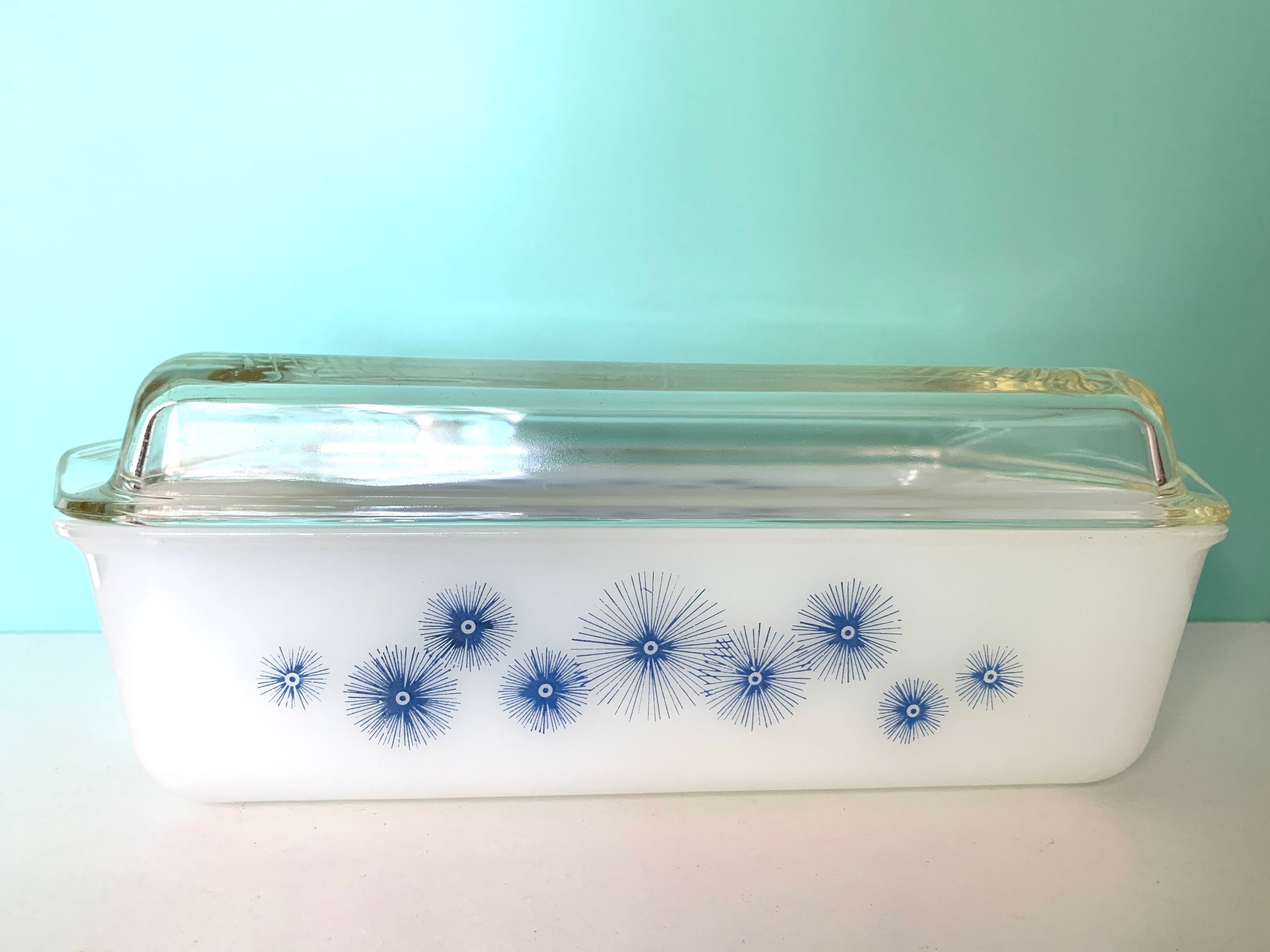Agee Pyrex RARE Blue Sunburst Cob 400 Casserole - Etsy