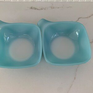 RARE Agee Crown Pyrex Turquoise Picket Fence Ramekins - Etsy