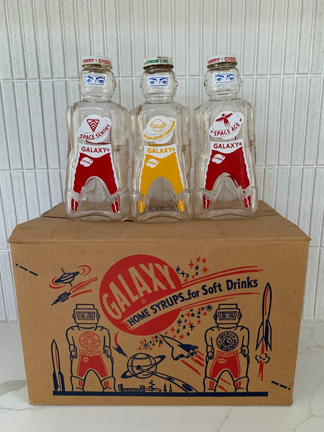 Galaxy Spaceman Syrup Bottle - Etsy