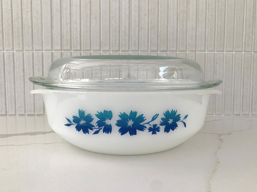Vintage Australian Agee Pyrex Blue Cape Tulip Casserole - Etsy