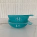 RARE Agee Crown Pyrex Turquoise Picket Fence Ramekins - Etsy