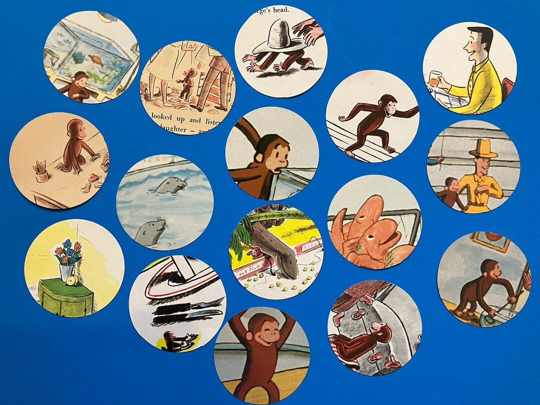 Curious George Book Garland, Children's Nursery Decor - Etsy